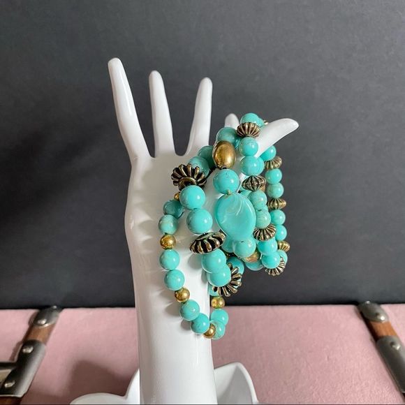 Amrita Singh | Jewelry | Amrita Singh Bangel Bangels Turquoise Aztec ...
